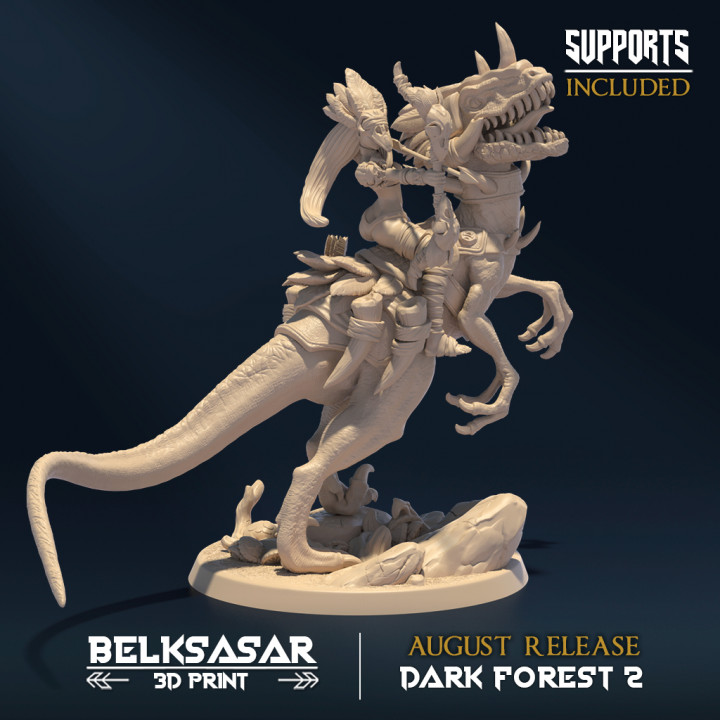 3D Printable Doomrider Huntress C All Variants by Belksasar