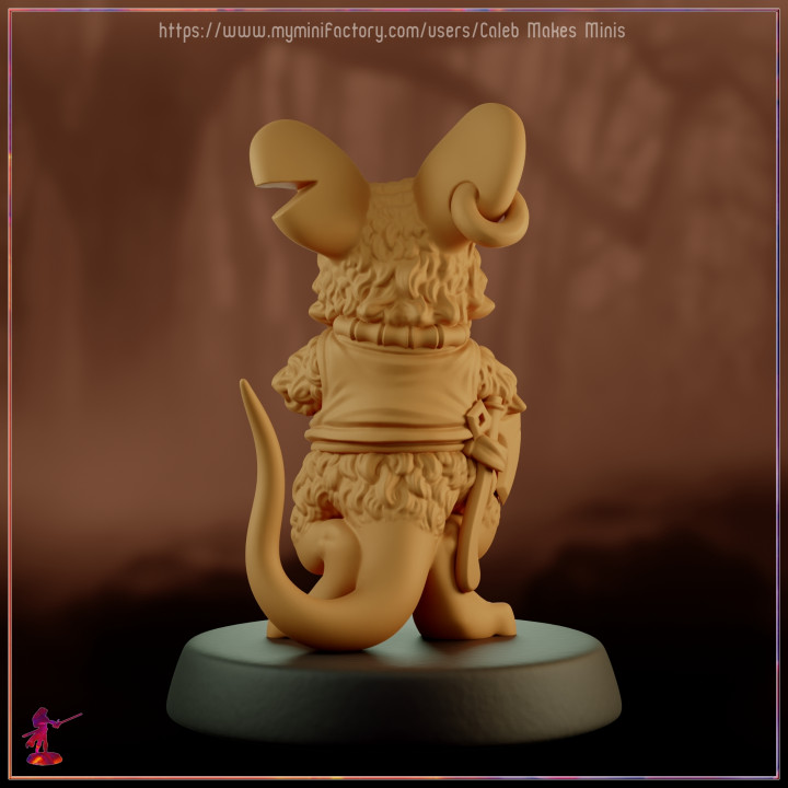 3D Printable "Ren" the Bouncer [PRE-SUPPORTED] | Mousefolk Series by ...