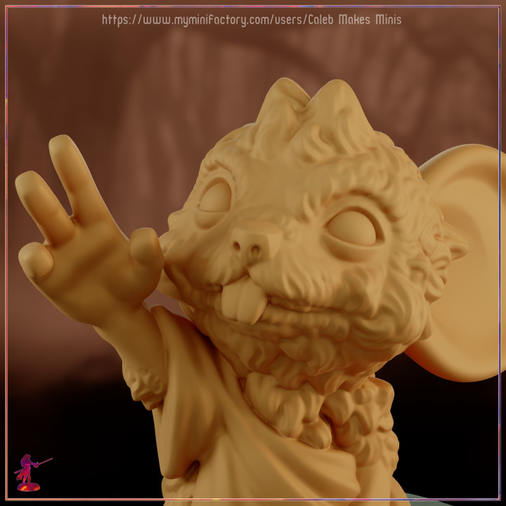 3D Printable "Tinble" the Mouseling [PRE-SUPPORTED] | Mousefolk Series ...