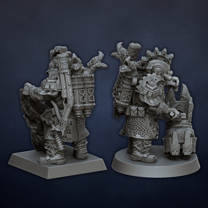 3D Printable Dwarf Engineer by Dragon's Lake Miniaturas