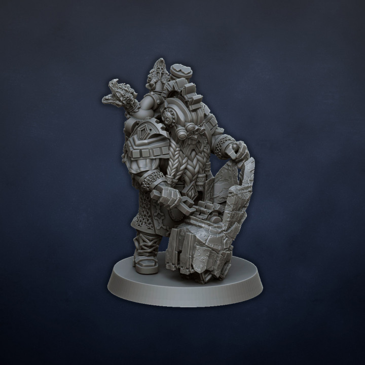 3D Printable Dwarf Engineer by Dragon's Lake Miniaturas