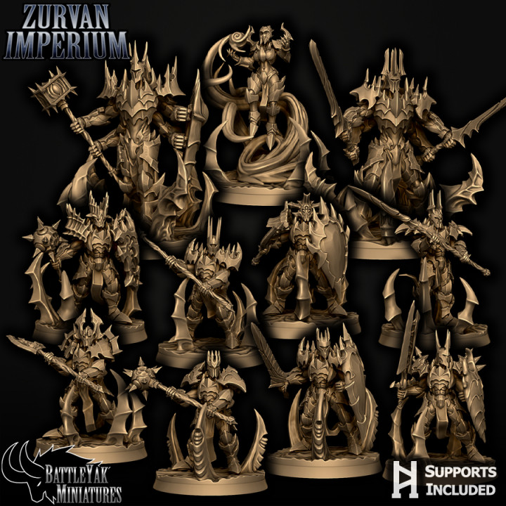 3D Printable Zurvan Imperium Character Pack by Battle Yak Miniatures