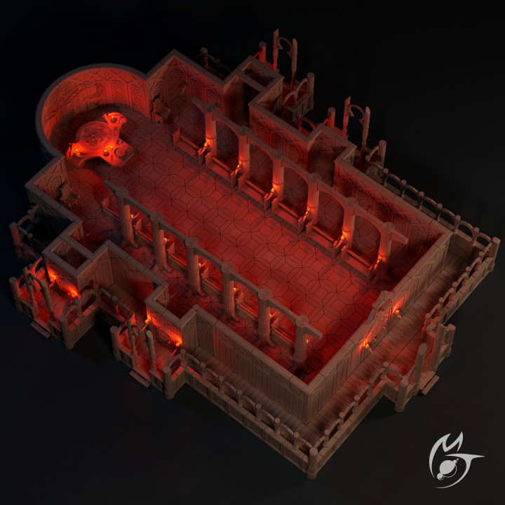 3D Printable Viking Temple - Stave Church - Modular OpenLOCK Terrain ...