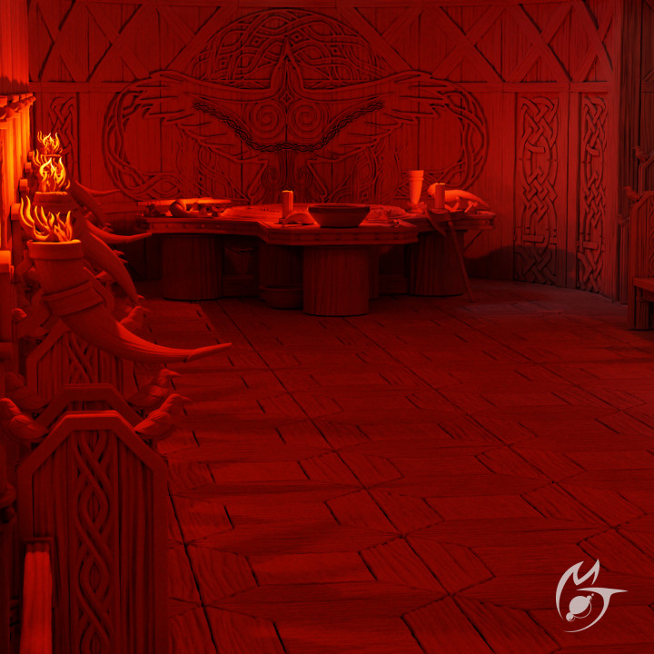 3D Printable Viking Temple - Stave Church - Modular OpenLOCK Terrain ...