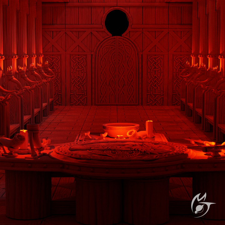 3D Printable Viking Temple - Stave Church - Modular OpenLOCK Terrain ...