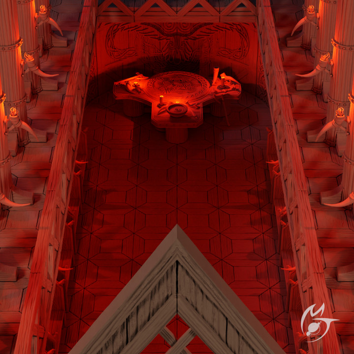 3D Printable Viking Temple - Stave Church - Modular OpenLOCK Terrain ...