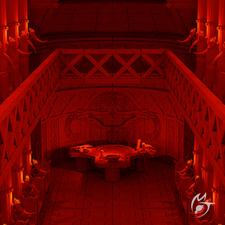 3D Printable Viking Temple - Stave Church - Modular OpenLOCK Terrain ...