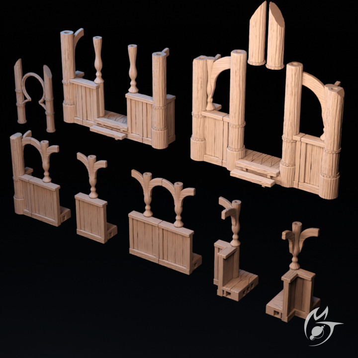 3D Printable Viking Temple - Stave Church - Modular OpenLOCK Terrain ...