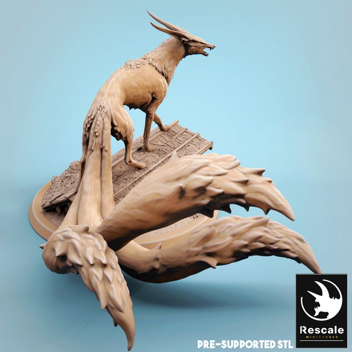 3D Printable Kitsune by Rescale Miniatures