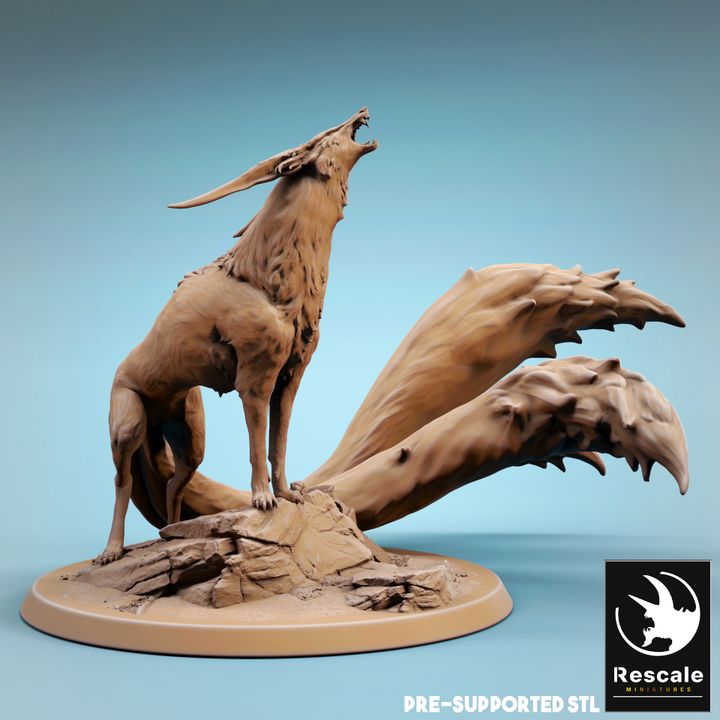 3D Printable Kitsune by Rescale Miniatures