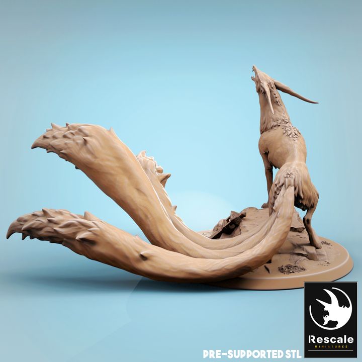 3D Printable Kitsune by Rescale Miniatures