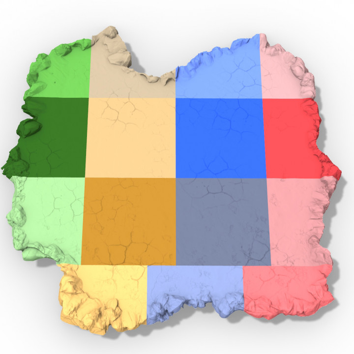 3D Printable Giant 2 foot+ Plateau and Mountains by GameScape3D