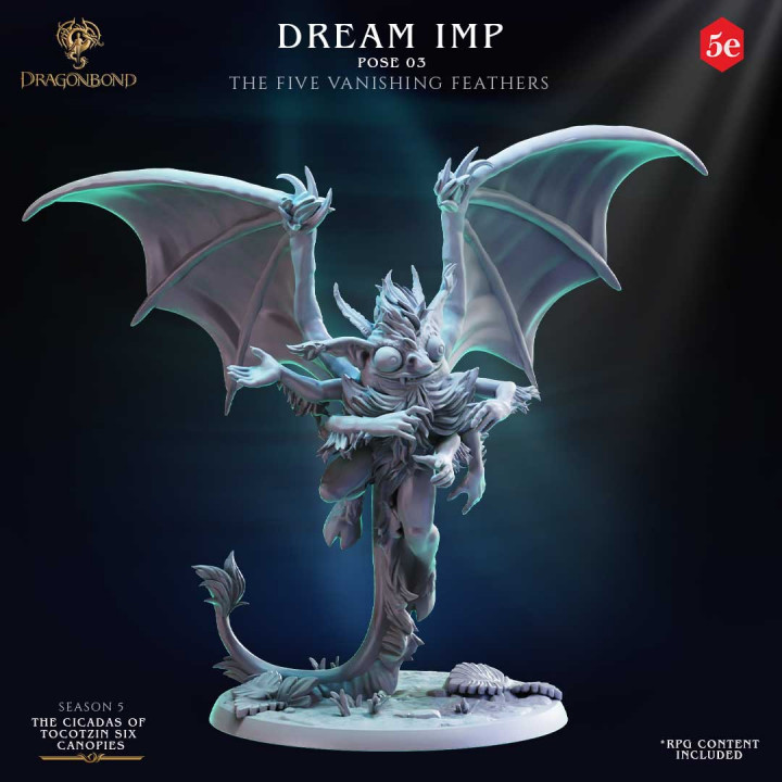 3D Printable Dragonbond Tribes Dream Imps (3 poses) by Draco Studios