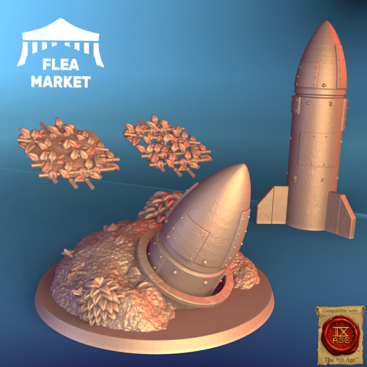 3D Printable Skorchit Ordnance Missile Silo by Flea Market