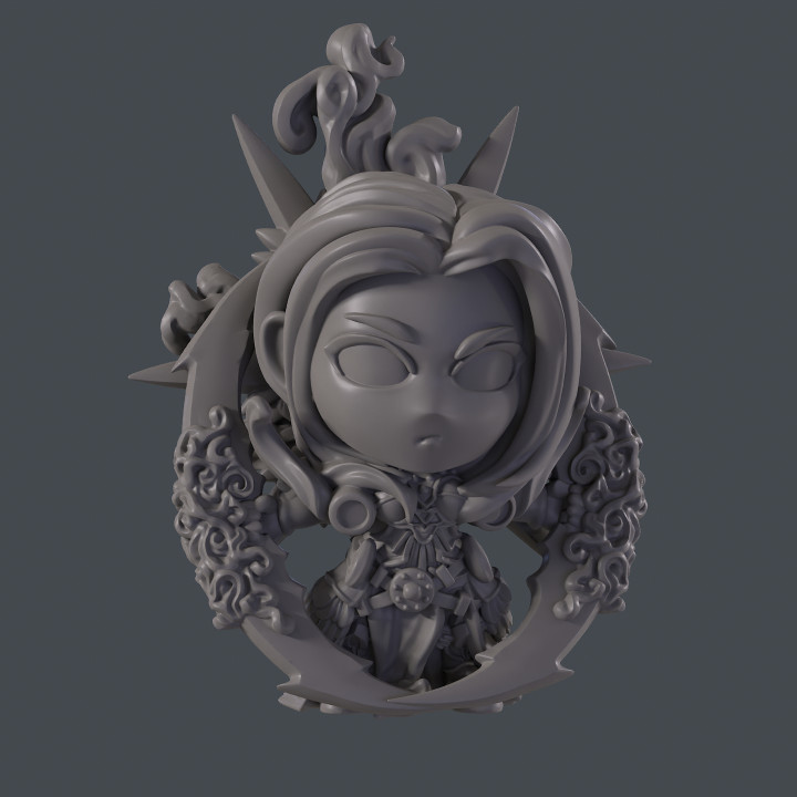 3D Printable Chibi Sun and Moon by Ouroboros Miniatures