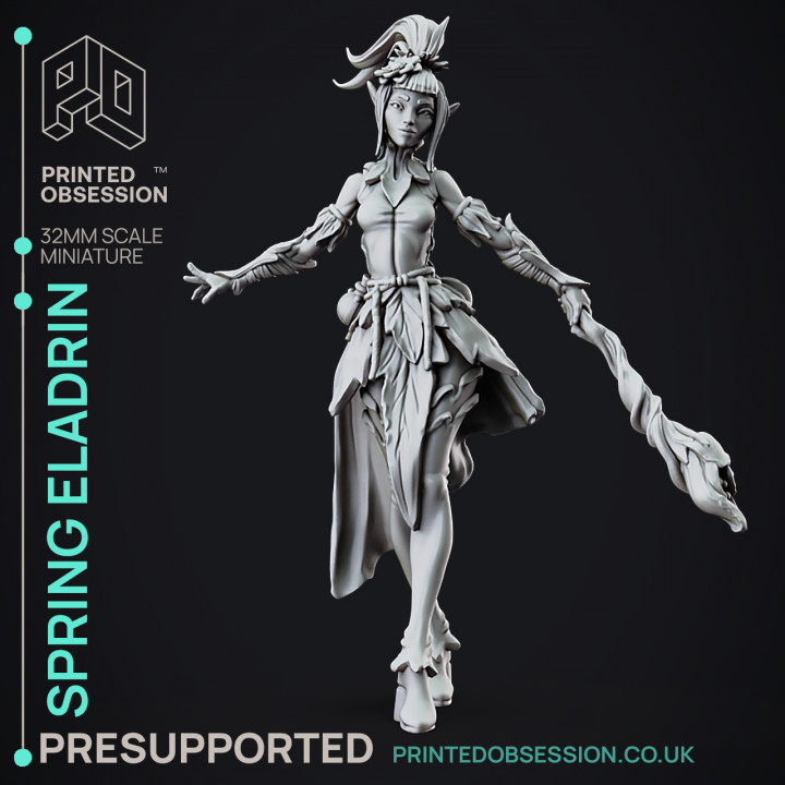 3D Printable Spring Eladrin - High Fay - PRESUPPORTED - 32mm scale by ...
