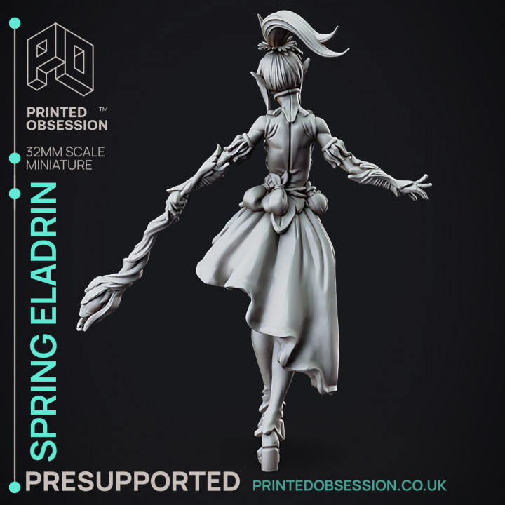 3D Printable Spring Eladrin - High Fay - PRESUPPORTED - 32mm scale by ...