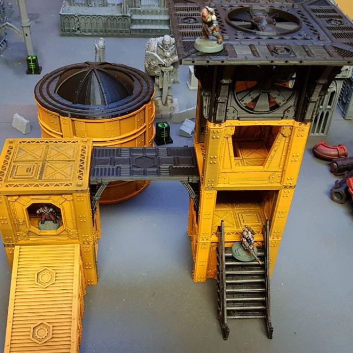 3D Printable Modufab - Modular, flat pack terrain by Watcorp Designs