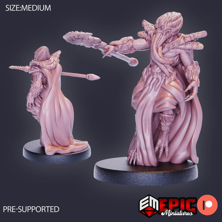 3D Printable Mind Eater Crew Mage / Dream Weaver / Nightmare Ruler ...