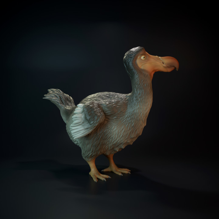 3D Printable Dodo standing prehistoric bird by Dino and Dog