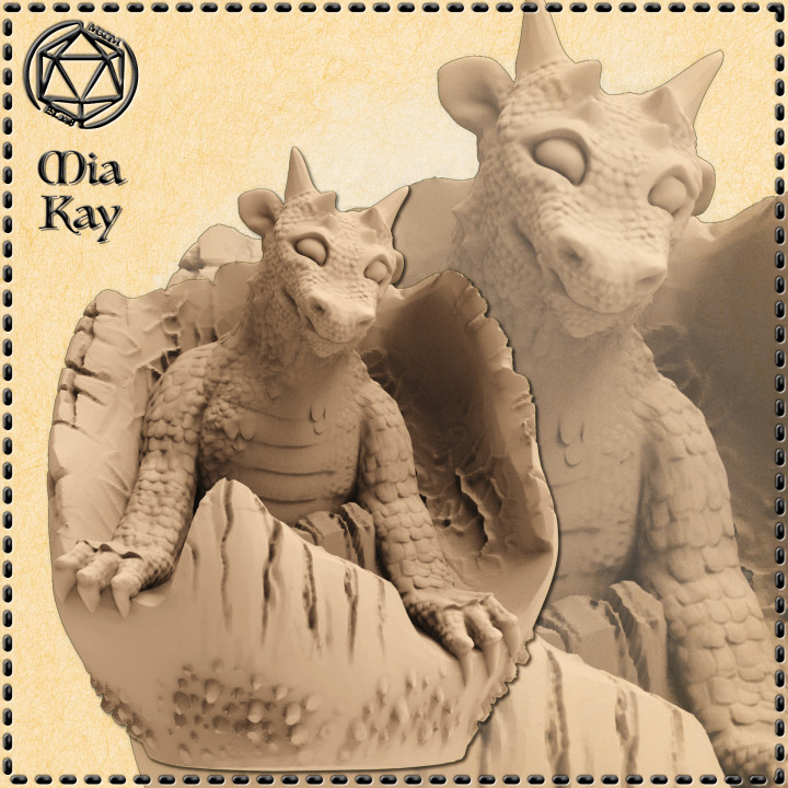 3D Printable Baby Dragon by M3DM