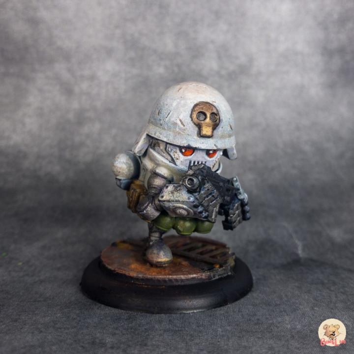 3D Printable WARPOD Clanker 'Secutron' Battlebrick by Flytrap Digital