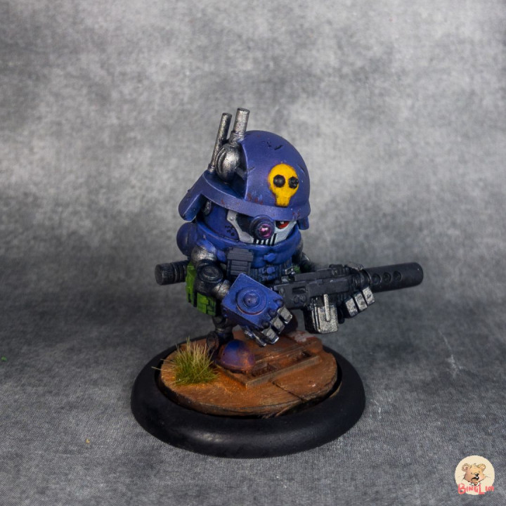 3D Printable WARPOD Clanker 'Secutron' Battlebrick by Flytrap Digital