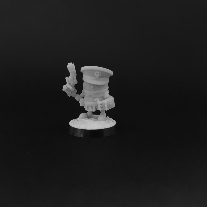 3D Printable WARPOD Clanker 'Secutron' Battlebrick by Flytrap Digital