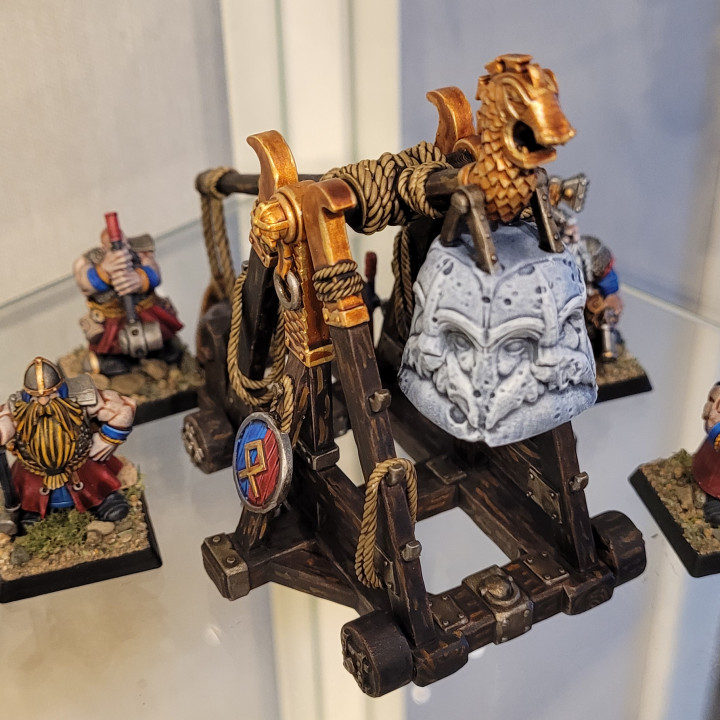 3D Print of Dwarf Old Siege Engines - Highlands Miniatures by DinX