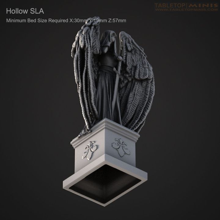 3D Printable Angel Statue by TableTopMinis