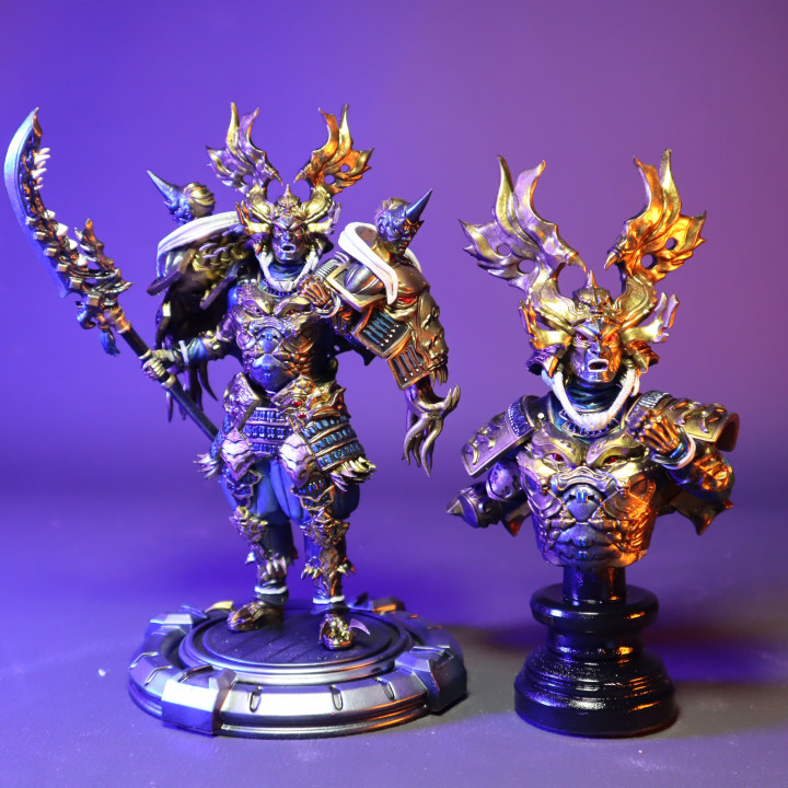 3D Printable Galvanax, Evil Boss Bust (pre-supported) by Mojibake ...