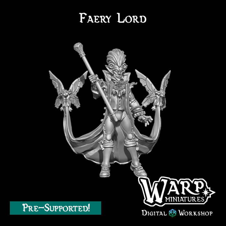 3D Printable Faery Lord by Warp Miniatures