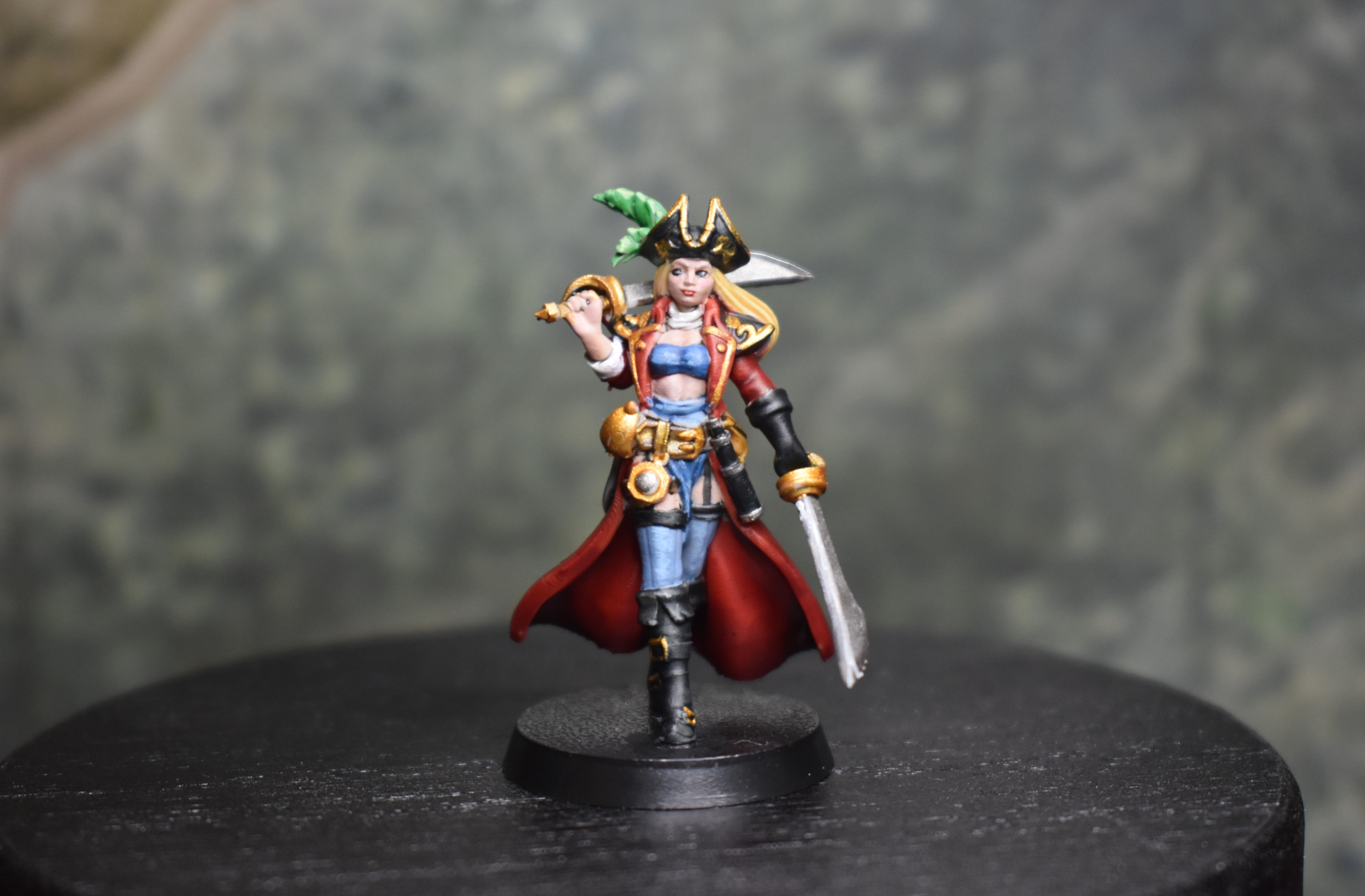 3D Printable Captain Pirate Walking by Galaad Miniatures