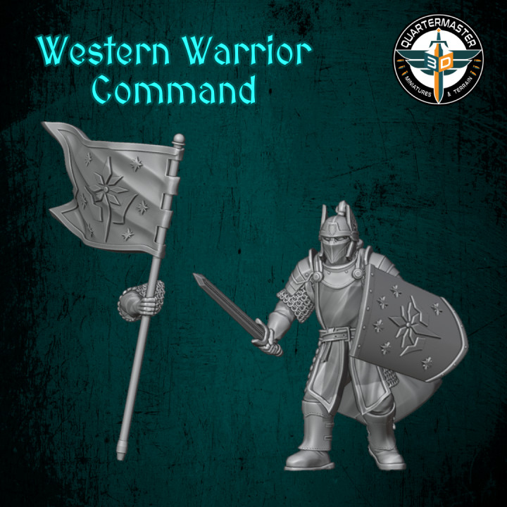 3D Printable Western Warrior Command by Quartermaster3D