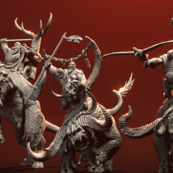 3D Printable Beastlord on Boulderskull by SabertoothCollectibles