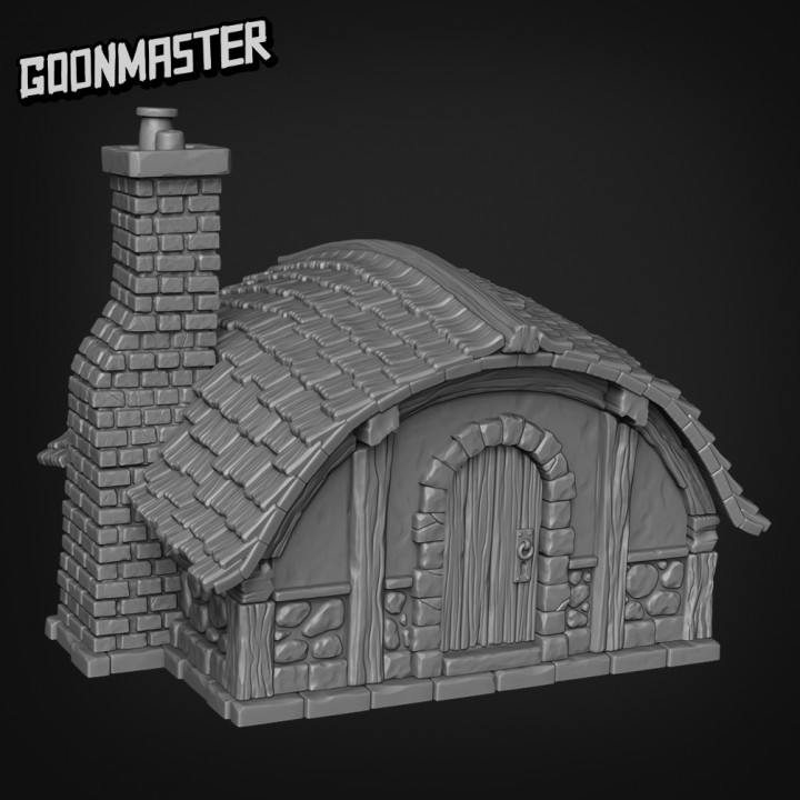3D Printable Hovel - Multipart Terrain Piece by Goon Master