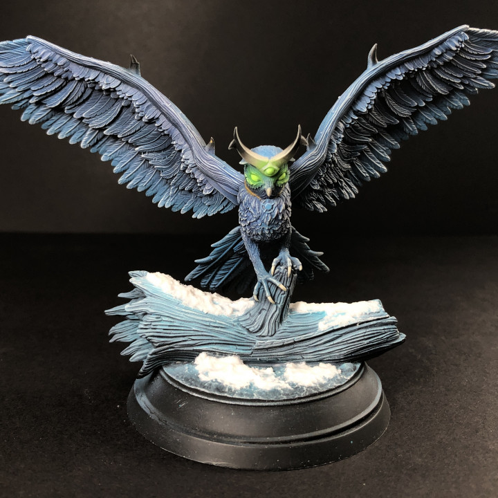 3D Print of Great Owl Spirit - The Moon Devil by jonathanbrown
