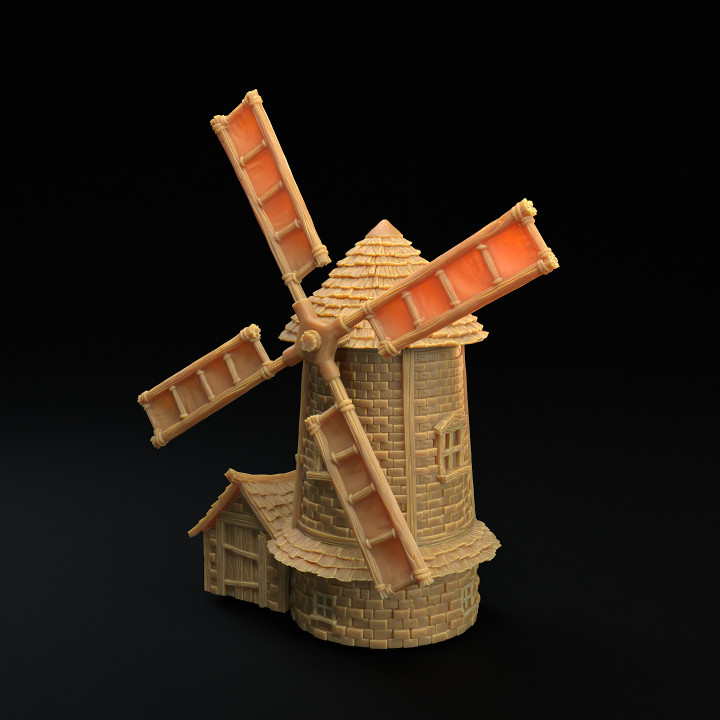 3D Printable Windmill Mimic and Windmill Terrain | PRESUPPORTED | by ...