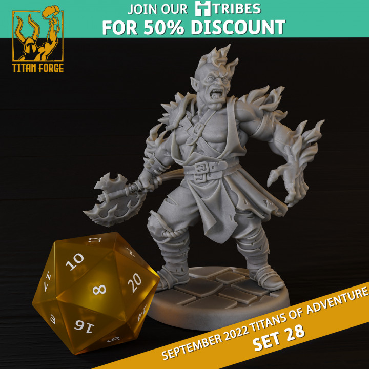 3D Printable RPG - DnD Hero Characters - Titans of Adventure Set 28 by ...