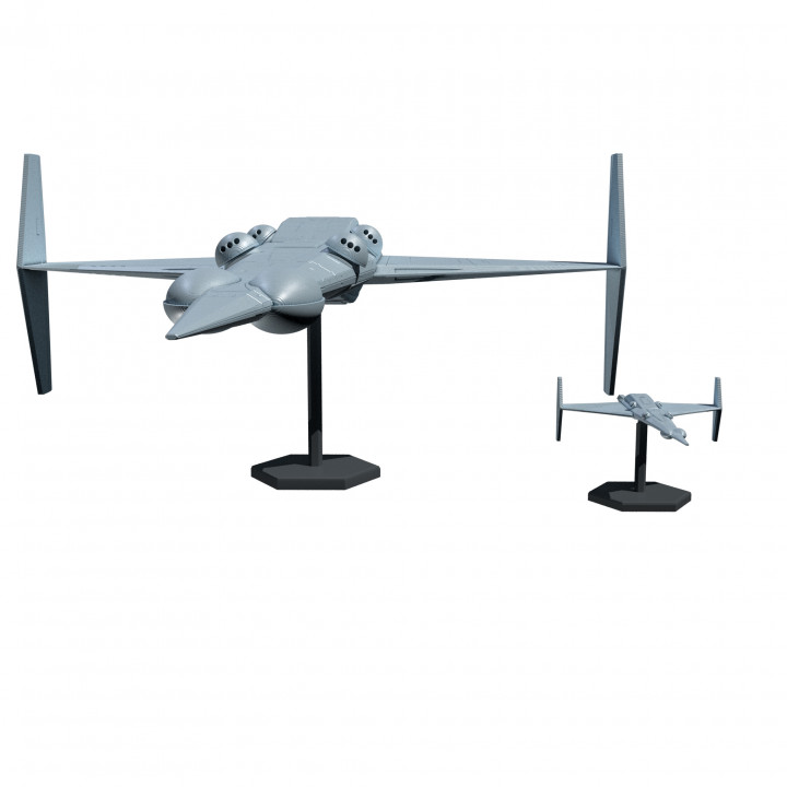 3D Printable Type E - Corvette Traveller Miniatures by 2nd Dynasty