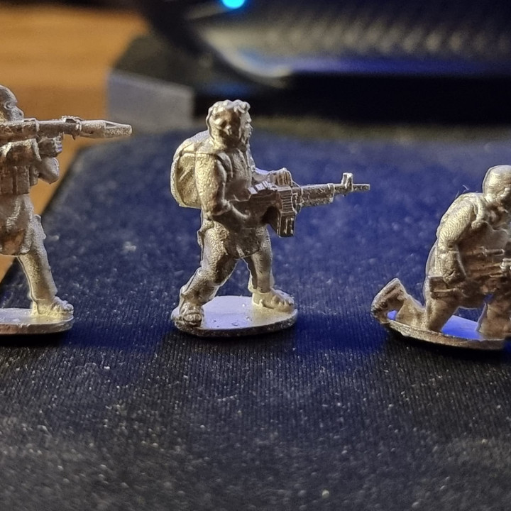 3D Printable IS1to 4 ISIL-ISIS-IS Fighters with a mix of weapons and ...