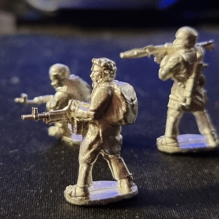 3D Printable IS1to 4 ISIL-ISIS-IS Fighters with a mix of weapons and ...