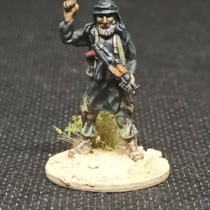 3D Printable IS1to 4 ISIL-ISIS-IS Fighters with a mix of weapons and ...