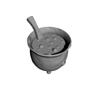 3D Printable cauldron by Eric Rubeck