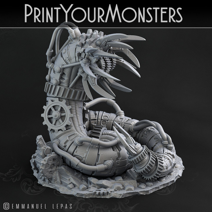 3D Printable MECHANIC WORM by PrintYourMonsters