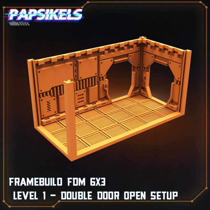 3D Printable FRAMEBUILD MODULAR TERRAIN SYSTEM by PAPSIKELS MINIATURES