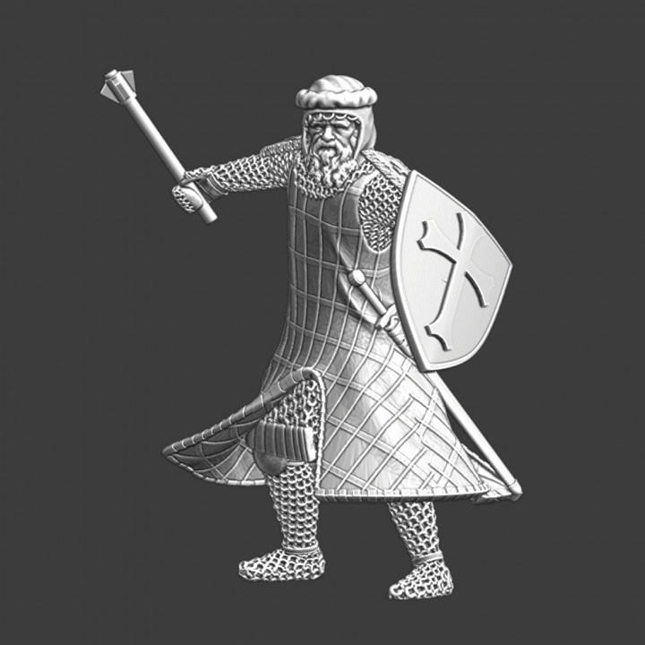 3D Printable Medieval Crusader Knight - no helmet by Northern Crusades ...