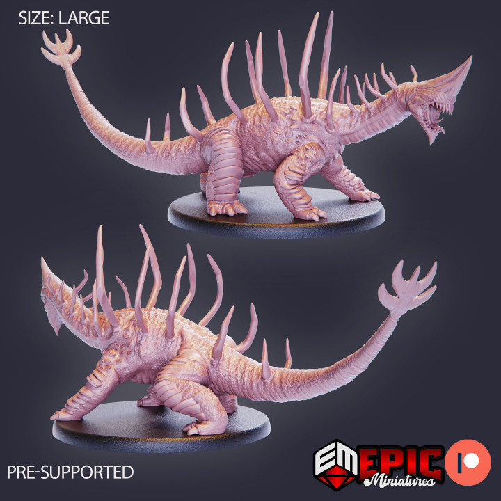 3D Printable Sand Wyrm Set / Legendary Dragon / Desert Beast / Dune ...