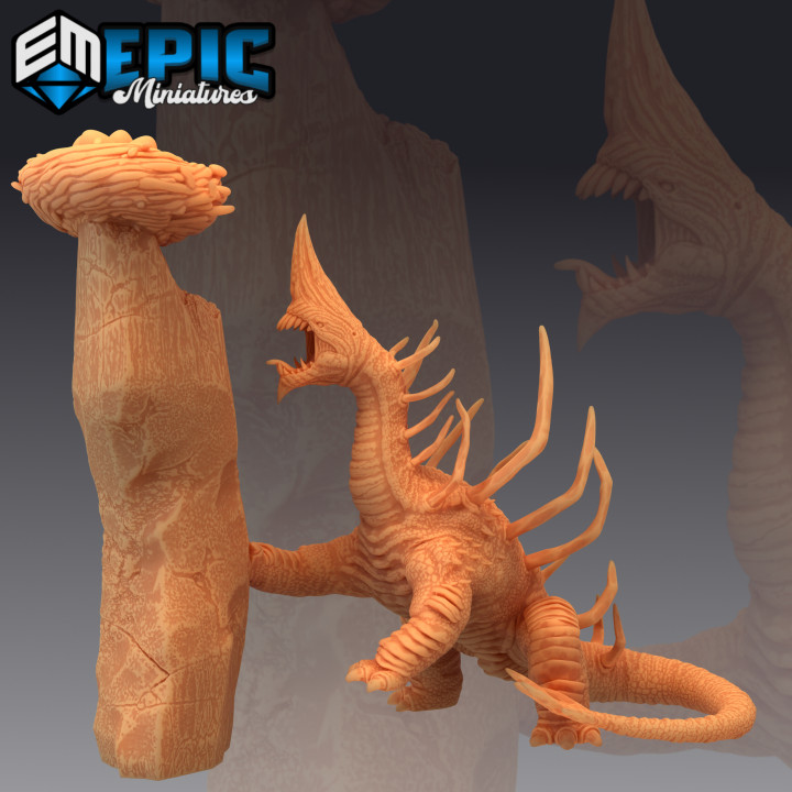 3D Printable Sand Wyrm Set / Legendary Dragon / Desert Beast / Dune ...