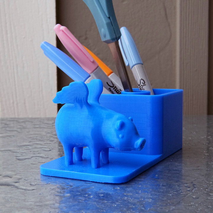 3D Printable Flying pig by Philippe Barreaud